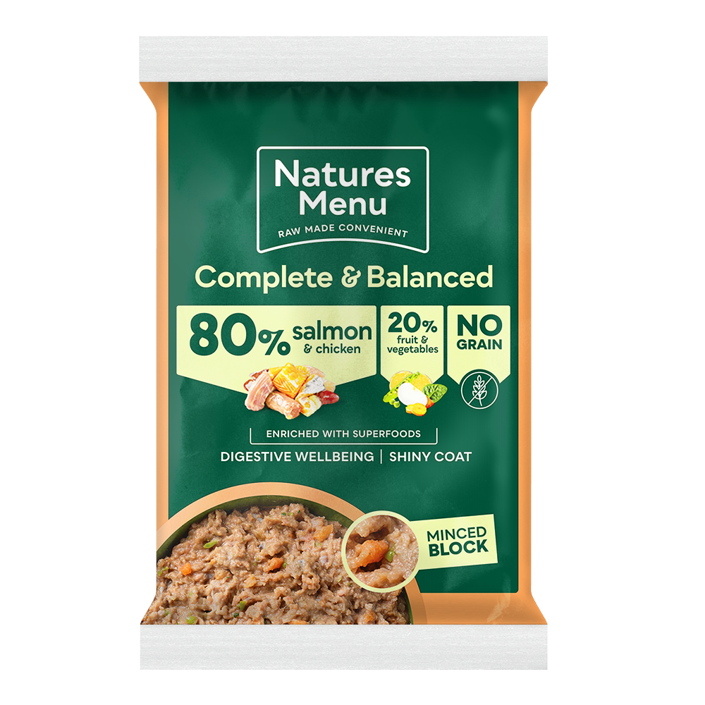 Chicken and Salmon | Complete & Balanced 80/20 Block | Natures Menu