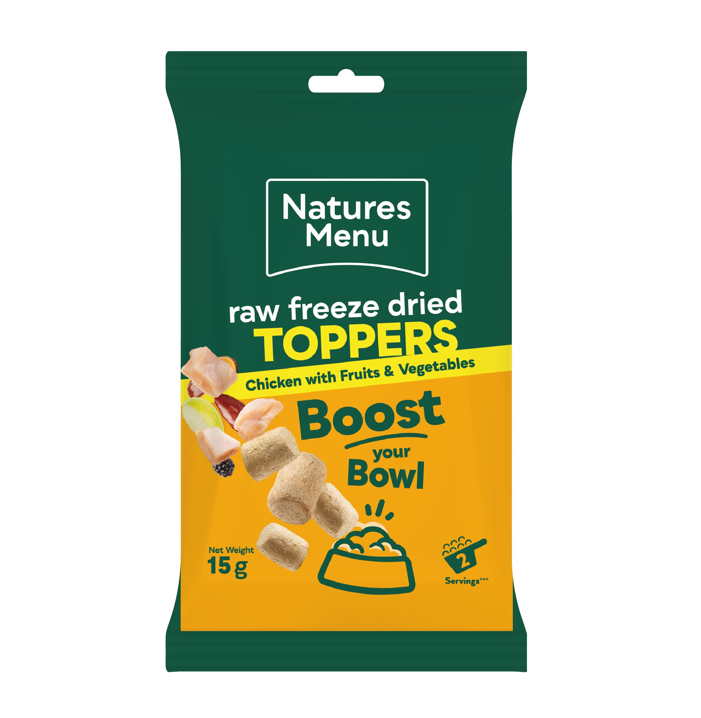 Chicken | Raw Freeze Dried Toppers | Natures Menu