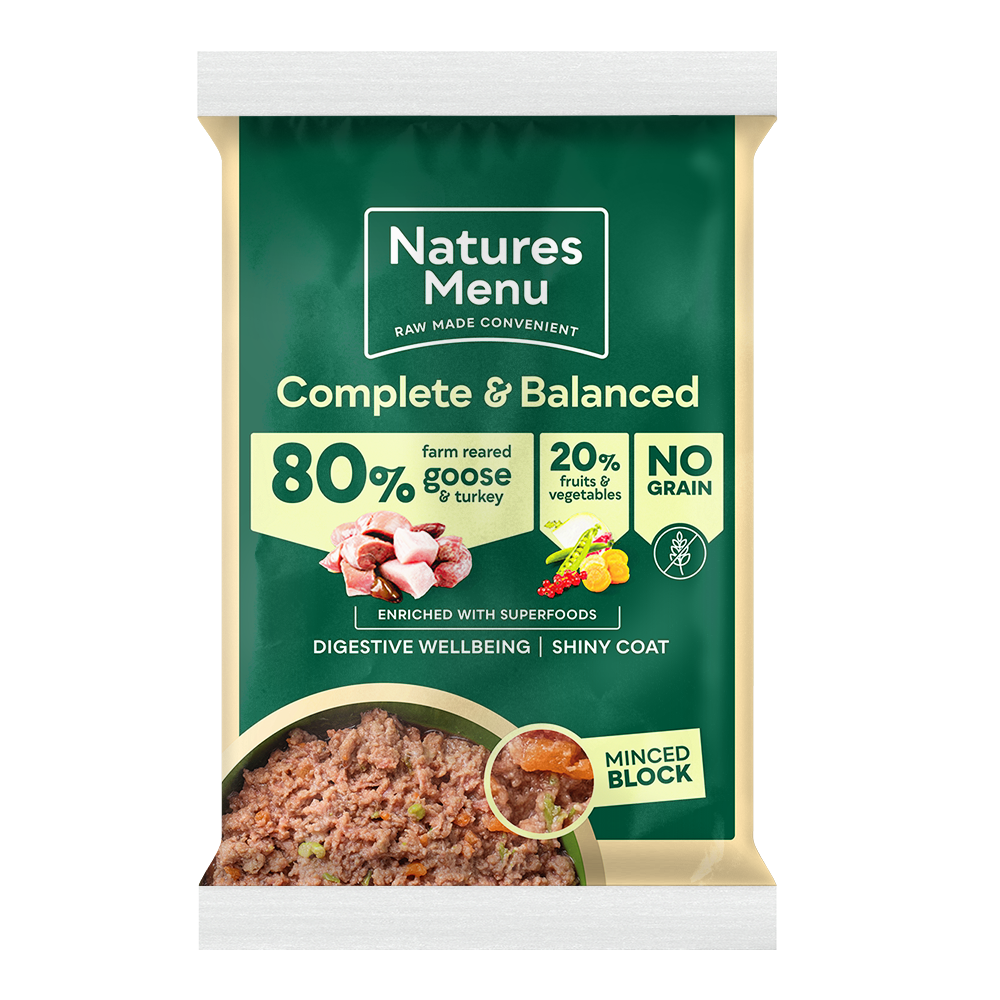 Turkey and Goose | Complete & Balanced 80/20 Block | Natures Menu