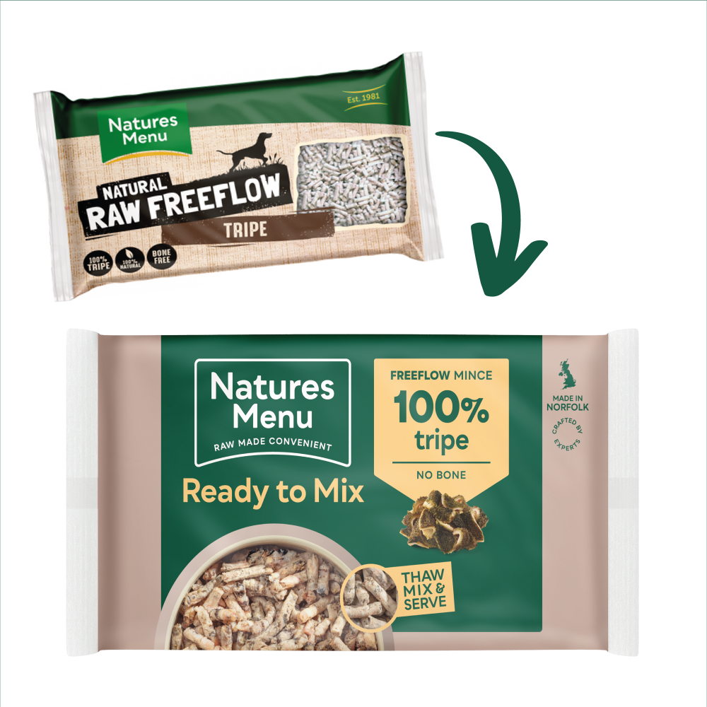 Tripe Freeflow Mince | Natures Menu Home Prepare Raw | Natures Menu