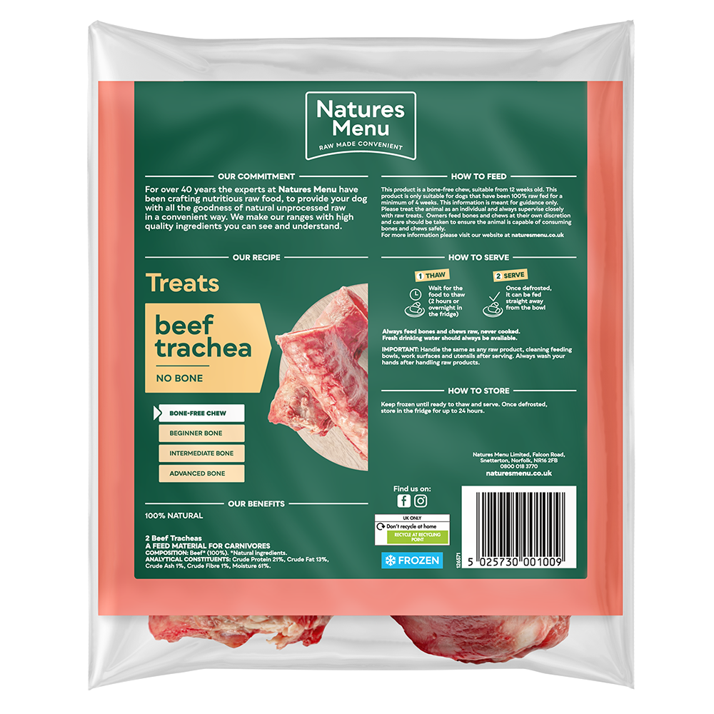 Beef Trachea | Natures Menu Raw Chews | Natures Menu