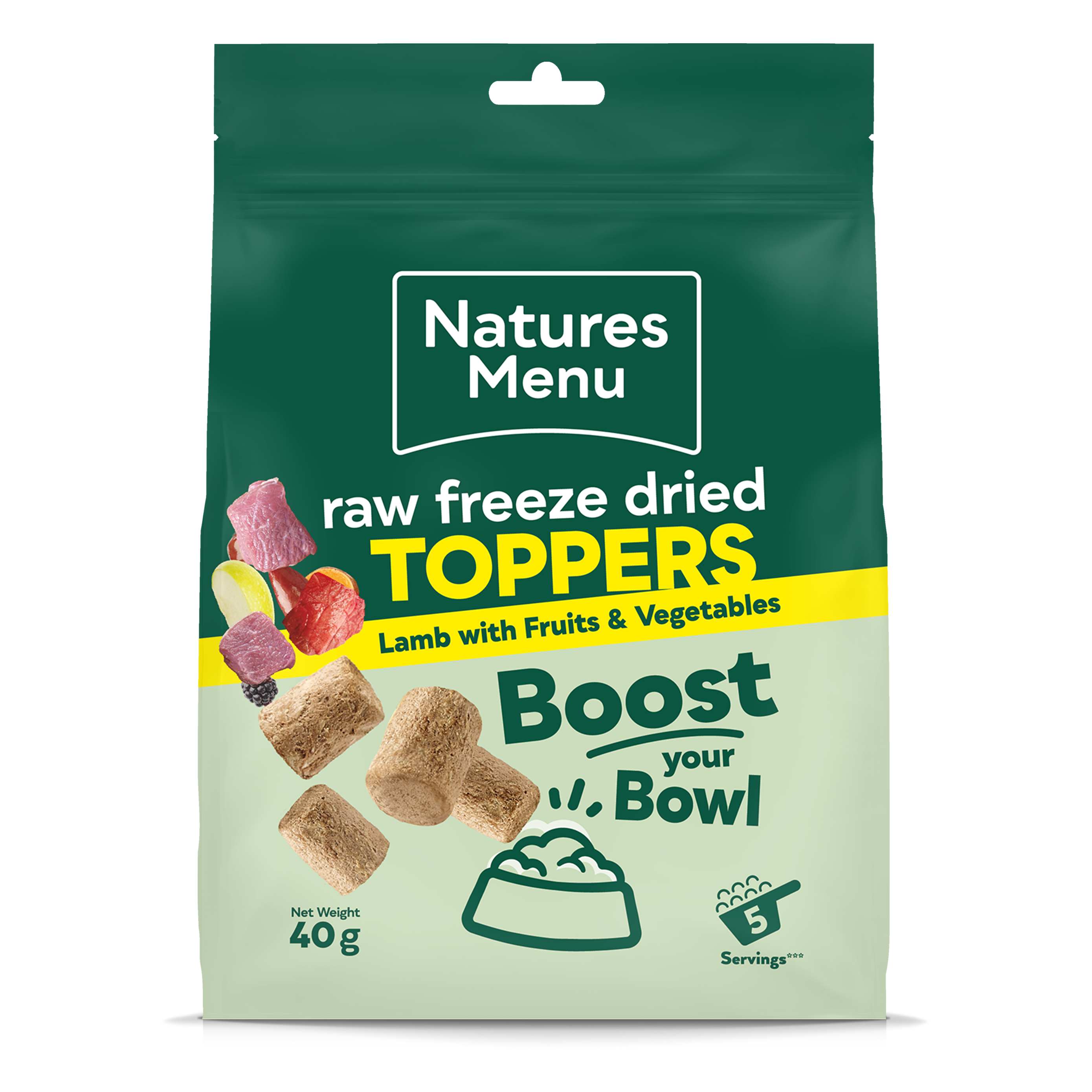 Lamb | Raw Freeze Dried Toppers | Natures Menu