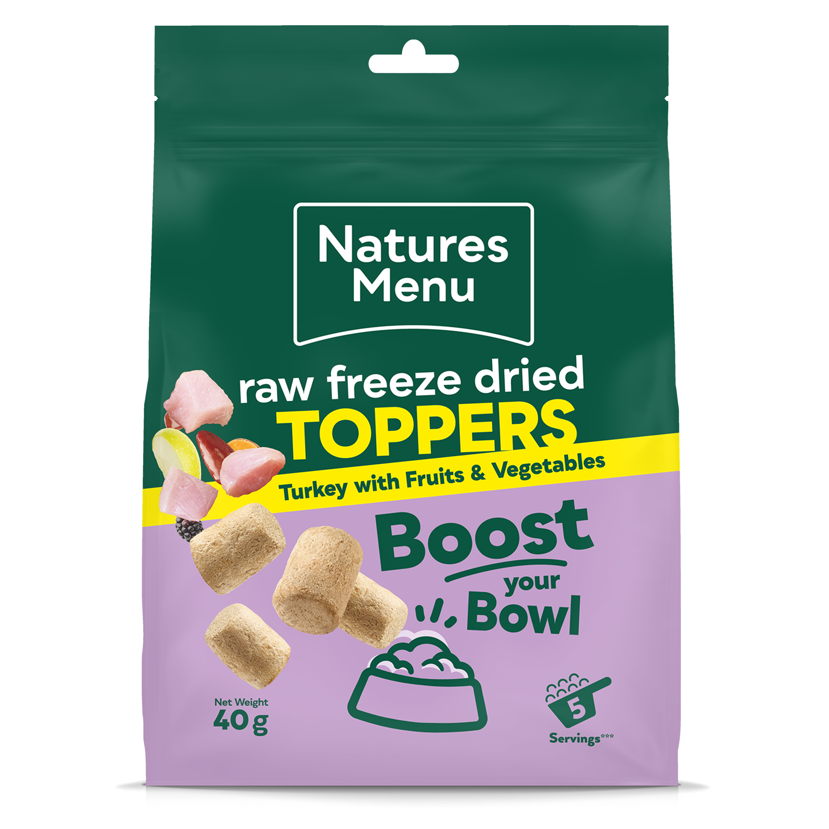 Turkey | Raw Freeze Dried Toppers | Natures Menu